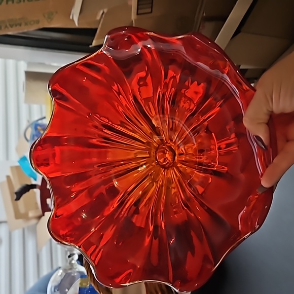vtg viking art glass | Accents | Vintage Viking Art Glass Red Epic 9 ...